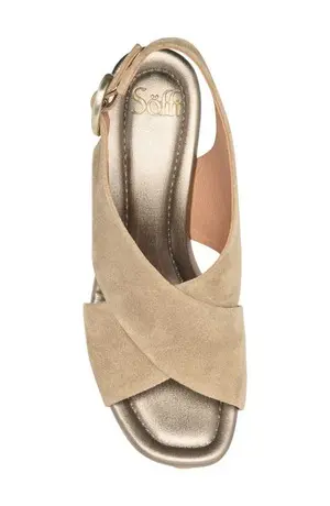 SOFFT Isabeth Slingback Wedge Sandals - Barley