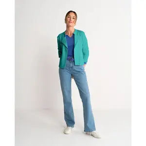 KETTLEWELL Cropped Biker Jacket - Sea Green