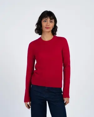 KETTLEWELL Cashmere Merino Blend Sweater - Tango Red