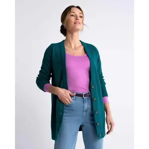 KETTLEWELL Boyfriend Merino Cardigan - Everglade Teal