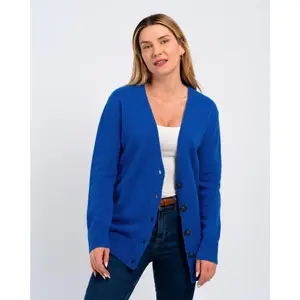 KETTLEWELL Boyfriend Merino Cardigan - Periwinkle