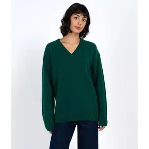 KETTLEWELL Anya V-neck Merino Wool Sweater - Pine