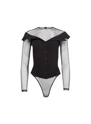 FLEUR DU MAL Off-the-shoulder Bodysuit