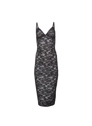 FLEUR DU MAL Le Stretch Lace Slip Dress