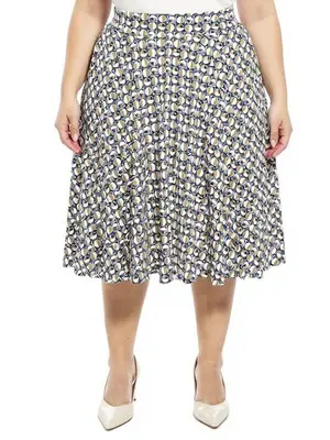 24seven Comfort Apparel Midi Skirts