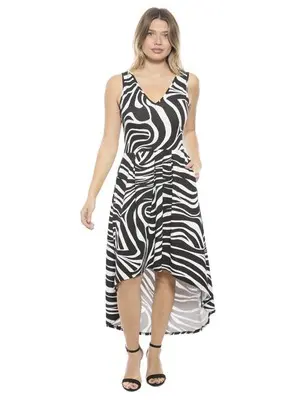 24seven Comfort Apparel High-low Day Dresses
