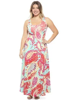 24seven Comfort Apparel Tank Day Dresses