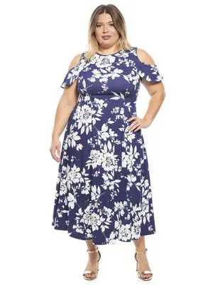 24seven Comfort Apparel Glam Day Dresses