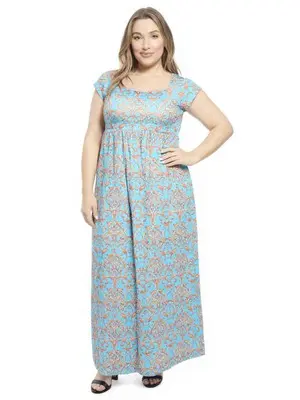24seven Comfort Apparel Pleated Dresses