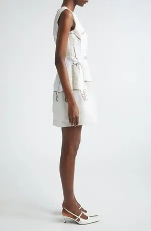 JASON WU Collage Jacquard Organza Minidress