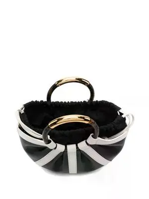 COCCINELLE Round-handle Leather Tote Bag - Black
