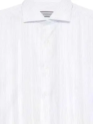 Canali Striped Shirt - White