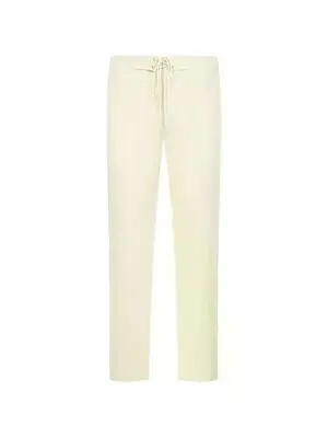 Auralee Drawstring Detail Wool Trousers - Neutrals