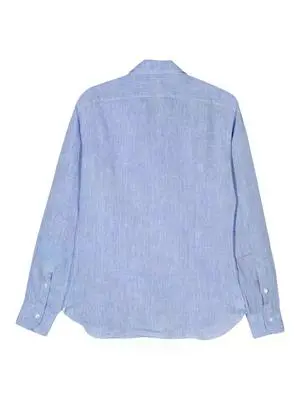 BARBA NAPOLI Long-sleeve Linen Shirt