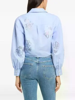 Cinq À Sept Marianna Floral Tie Shirt