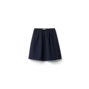 Miu Miu Flared Poplin Skirt - Navy