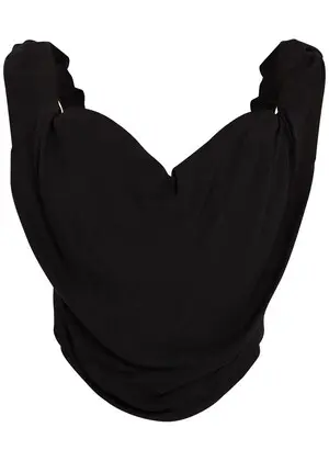 VIVIENNE WESTWOOD Sunday Draped Woven Corset Top