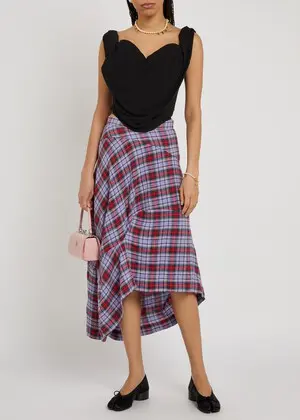 VIVIENNE WESTWOOD Sunday Draped Woven Corset Top