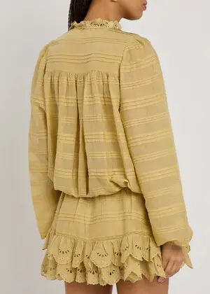 Isabel Marant Étoile Embroidered Cotton Mini Dress