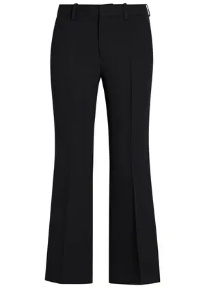 TOTEME Bootcut Cropped Twill Trousers