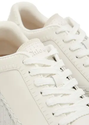 Chloé Nama Panelled Flatform Sneakers - White