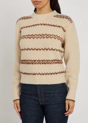Isabel Marant Étoile Roxane Embroidered Wool-blend Jumper