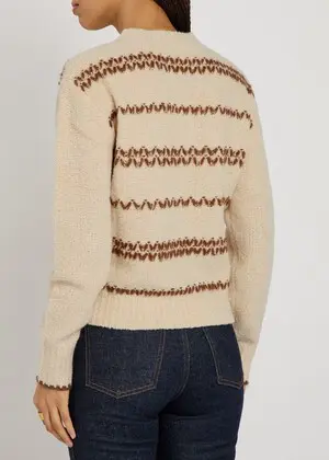 Isabel Marant Étoile Roxane Embroidered Wool-blend Jumper
