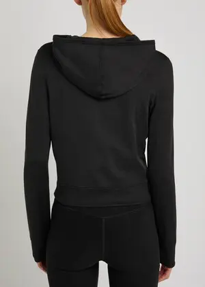 Vuori Halo Mini Hooded Zip-up Sweatshirt - Black