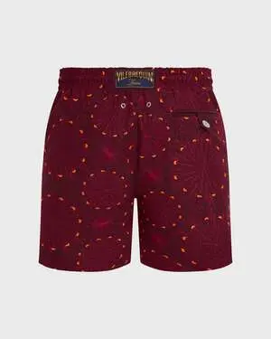 Vilebrequin Embroidered Swim Trunks - Red