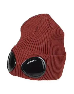C.P. COMPANY Light Cotton Beanie Brown