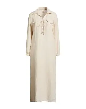 120% Lino Maxi Shirt Dress