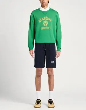 EA7 Cotton French Terry Shorts - Blue