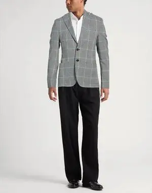 MANUEL RITZ Blazer Size Polyester, Cotton, Elastane