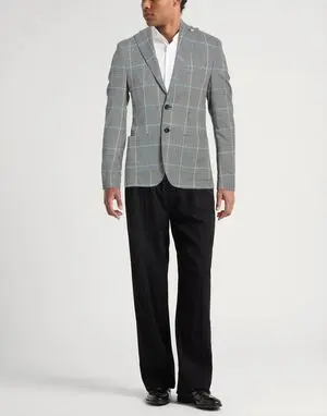 MANUEL RITZ Blazer Size Polyester, Cotton, Elastane