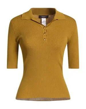 TWINSET Ribbed-knit Buttoned Polo Shirt