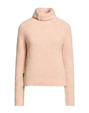 ALESSIA SANTI Turtleneck In Alpaca Wool Blend - Blush
