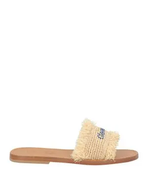 Dsquared2 Natural Raffia Slide Sandals