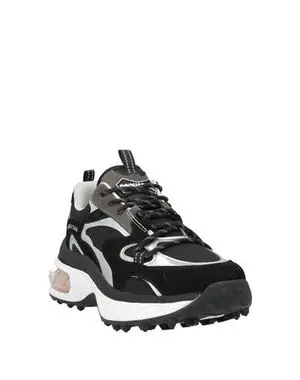Dsquared2 Sneakers In Calfskin And Synthetic Fibers - Black