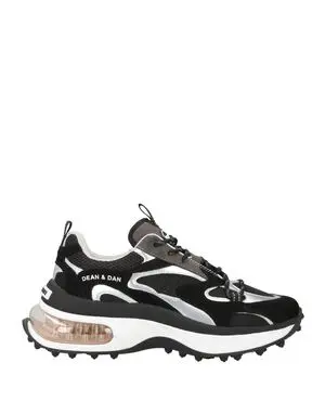 Dsquared2 Sneakers In Calfskin And Synthetic Fibers - Black