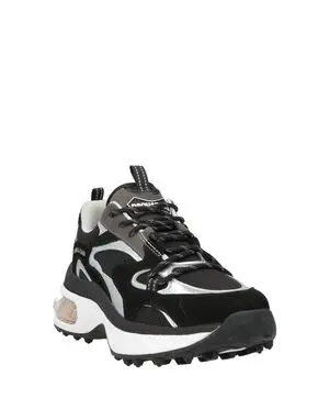 Dsquared2 Sneakers In Calfskin And Synthetic Fibers - Black