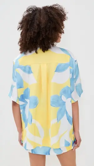 SEVEN WONDERS Alara Short Sleeve Shirt - Amoree Lemon