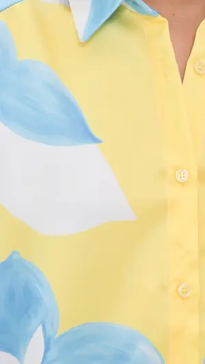 SEVEN WONDERS Alara Short Sleeve Shirt - Amoree Lemon