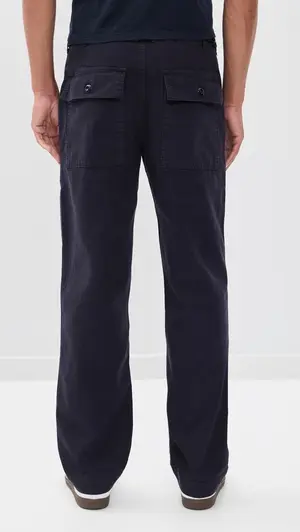 ALEX MILL Field Herringbone Pants - Navy