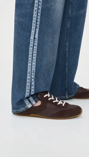 Rag & Bone Retro Runner Slim Ultra Mules - Mocha