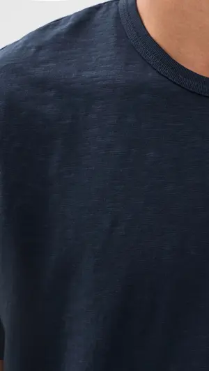ALEX MILL Standard T-shirt In Slub Cotton - Navy