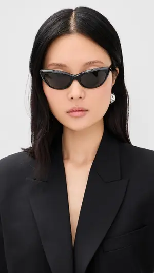 Oliver Spencer X Khaite 1963c Sunglasses - Black/grey