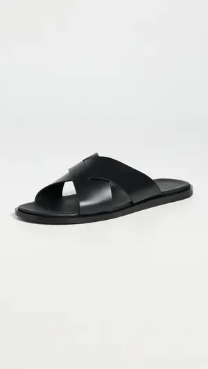 Orlebar Brown Muro Leather Sandals - Black