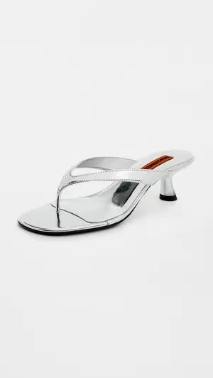 SIMONMILLER Beep Thong Sandals - Silver
