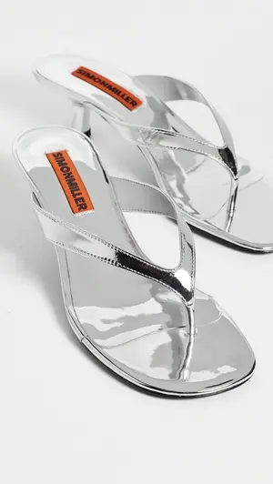 SIMONMILLER Beep Thong Sandals - Silver