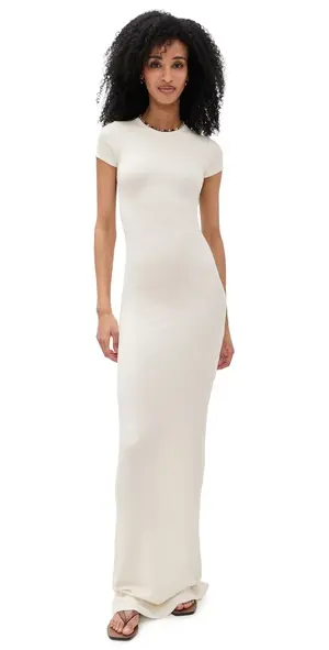 Eterne Cap-sleeve Maxi Dress